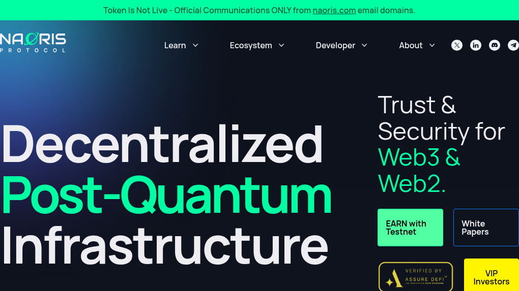 Naoris Protocol raises $3M to secure Web3 and Web2 against quantum threats - JustRaised