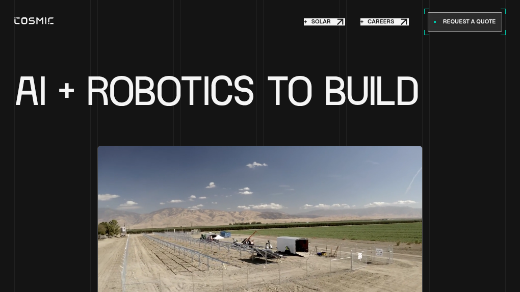 Cosmic Robotics raises $4M to advance autonomous robotics for solar construction - JustRaised